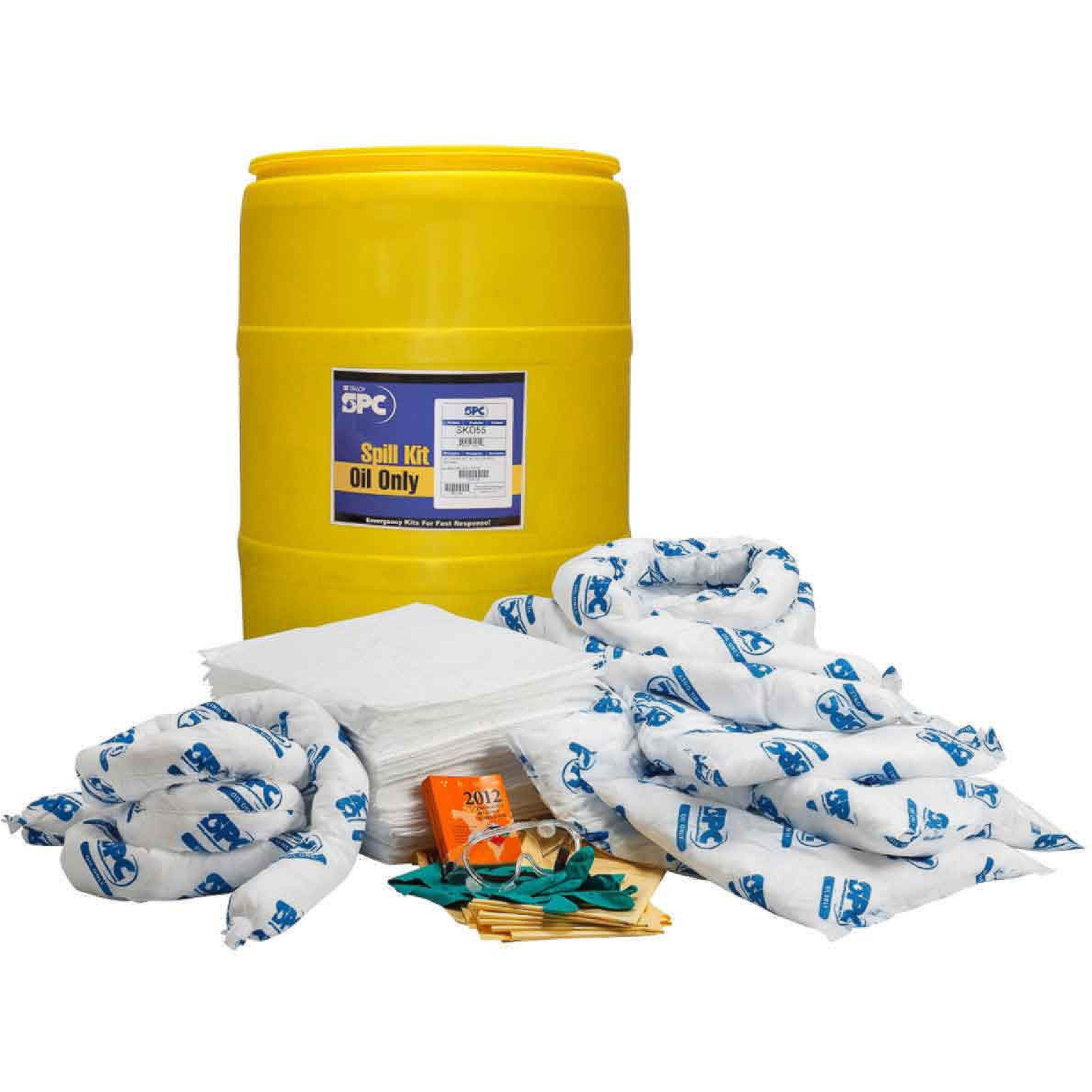 SPC SKO-55 Kit d'intervention pour l'absorption d'huile dans un fût de ...