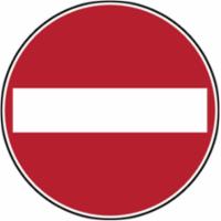 BRADY 222925 pictogramme d'interdiction - interdiction de conduire, 100 mm