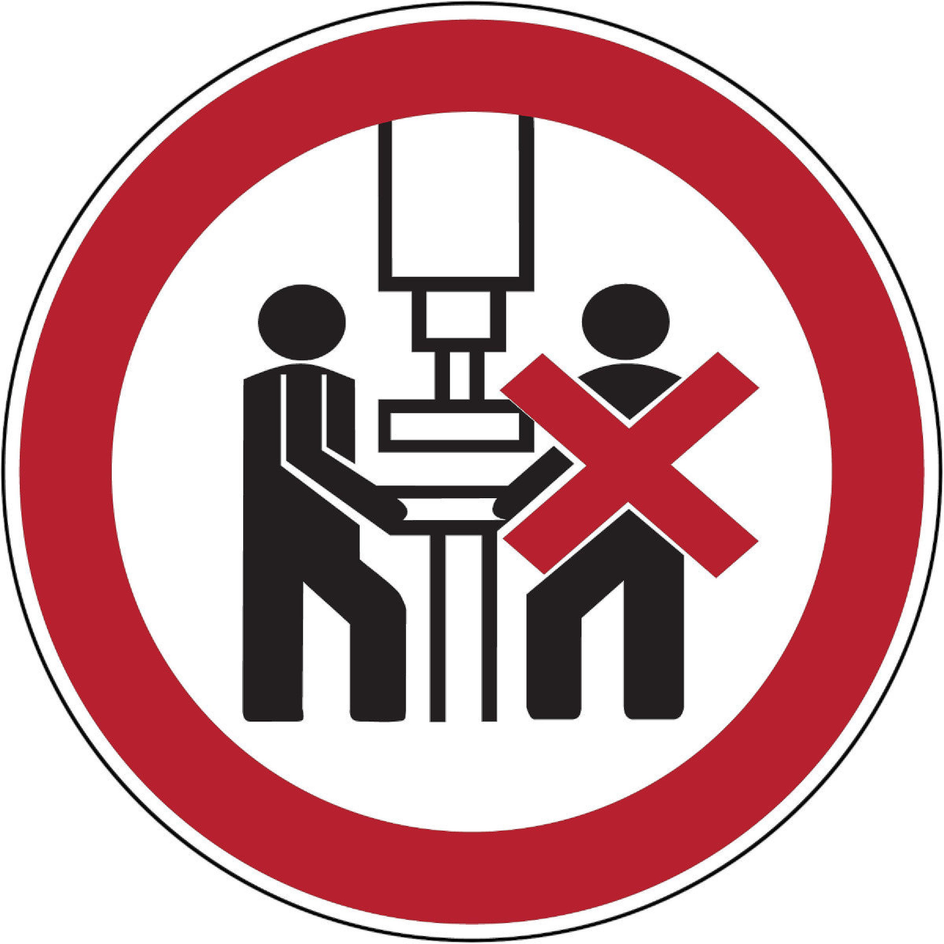 BRADY 241538 pictogramme d'interdiction - la machine ne peut être ...