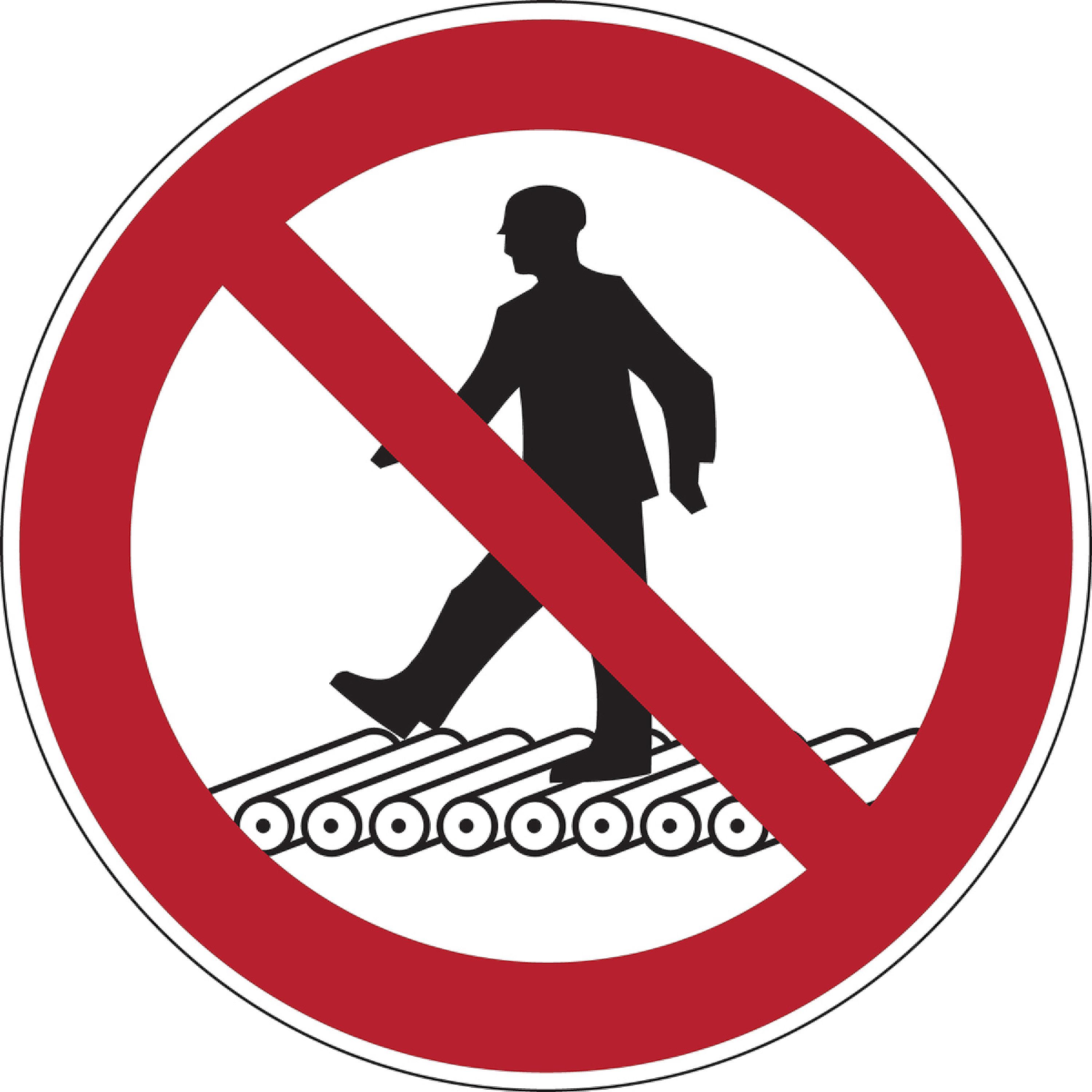 BRADY 223819 pictogramme d'interdiction - ne pas entrer dans le ...