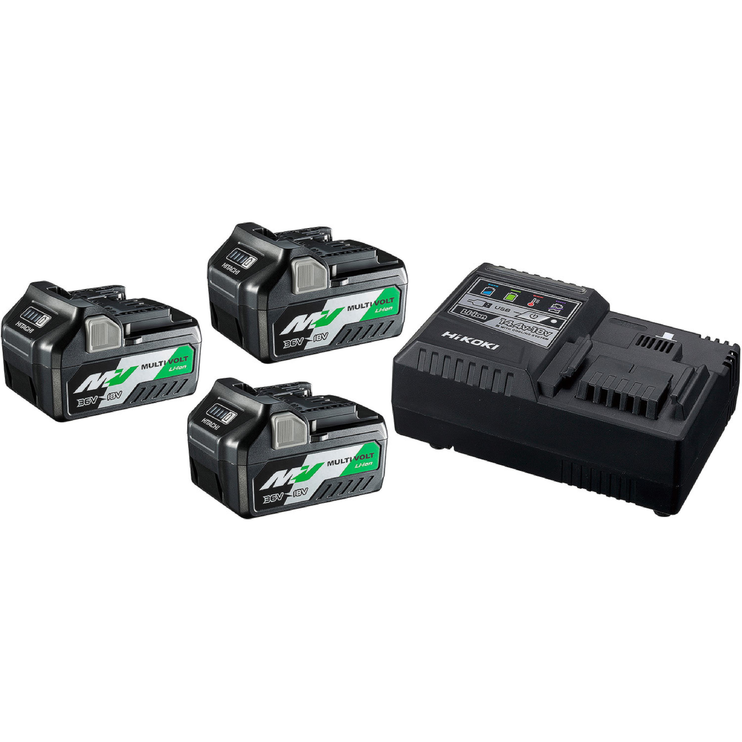 HIKOKI UC18YSL3WA3 18V-36V MultiVolt accu-boosterpack (3 x 5Ah 18V / 2 ...