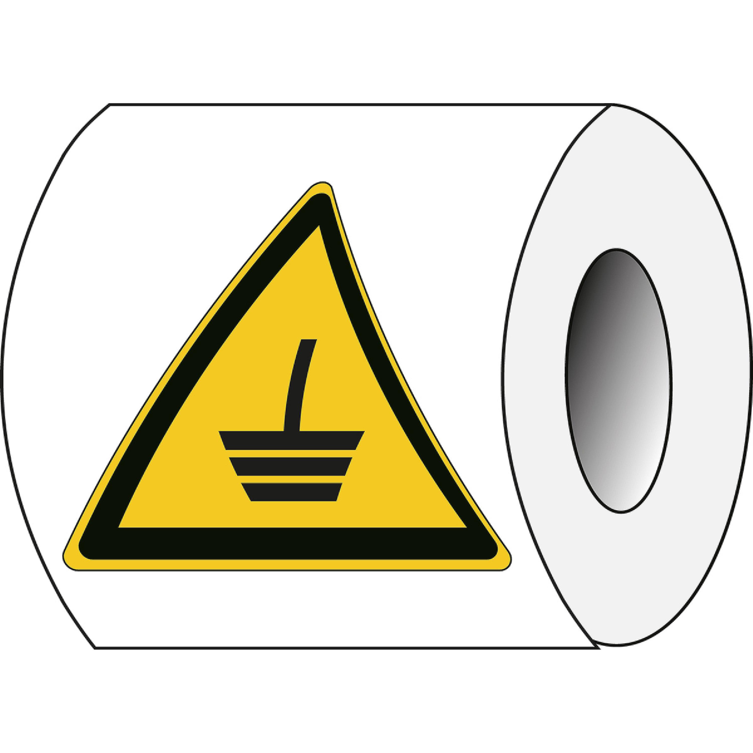 BRADY 251953 pictogram op rol - aarding, 22 x 25 mm (250 st.) | Klium