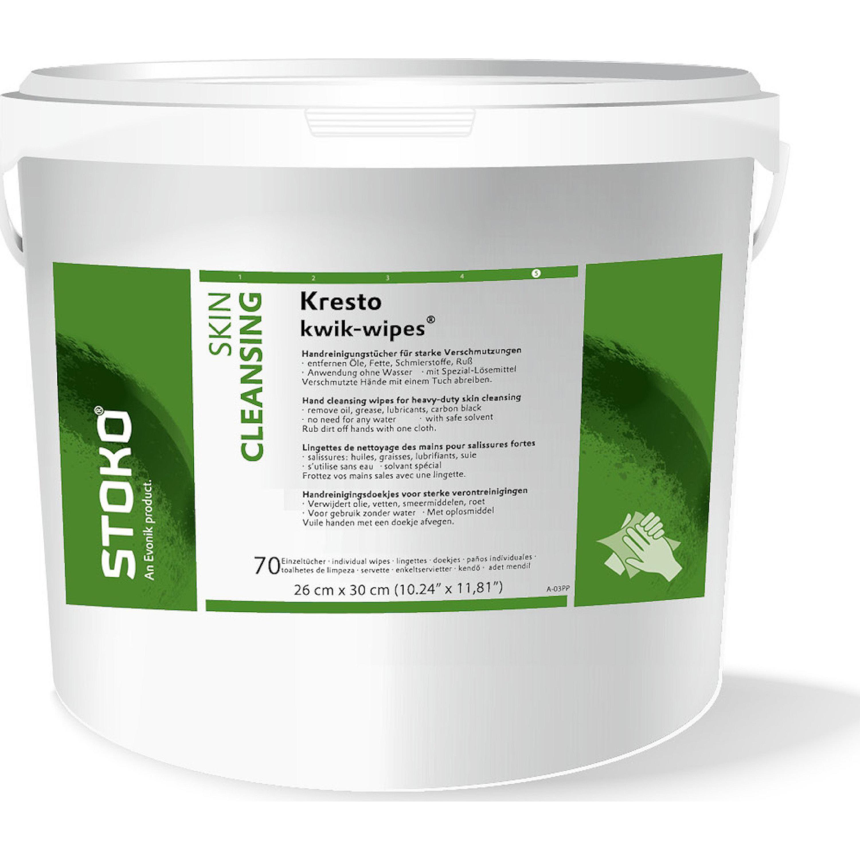 DEB STOKO Kresto Kwik-Wipes lingettes nettoyantes en seau (70 pièces ...