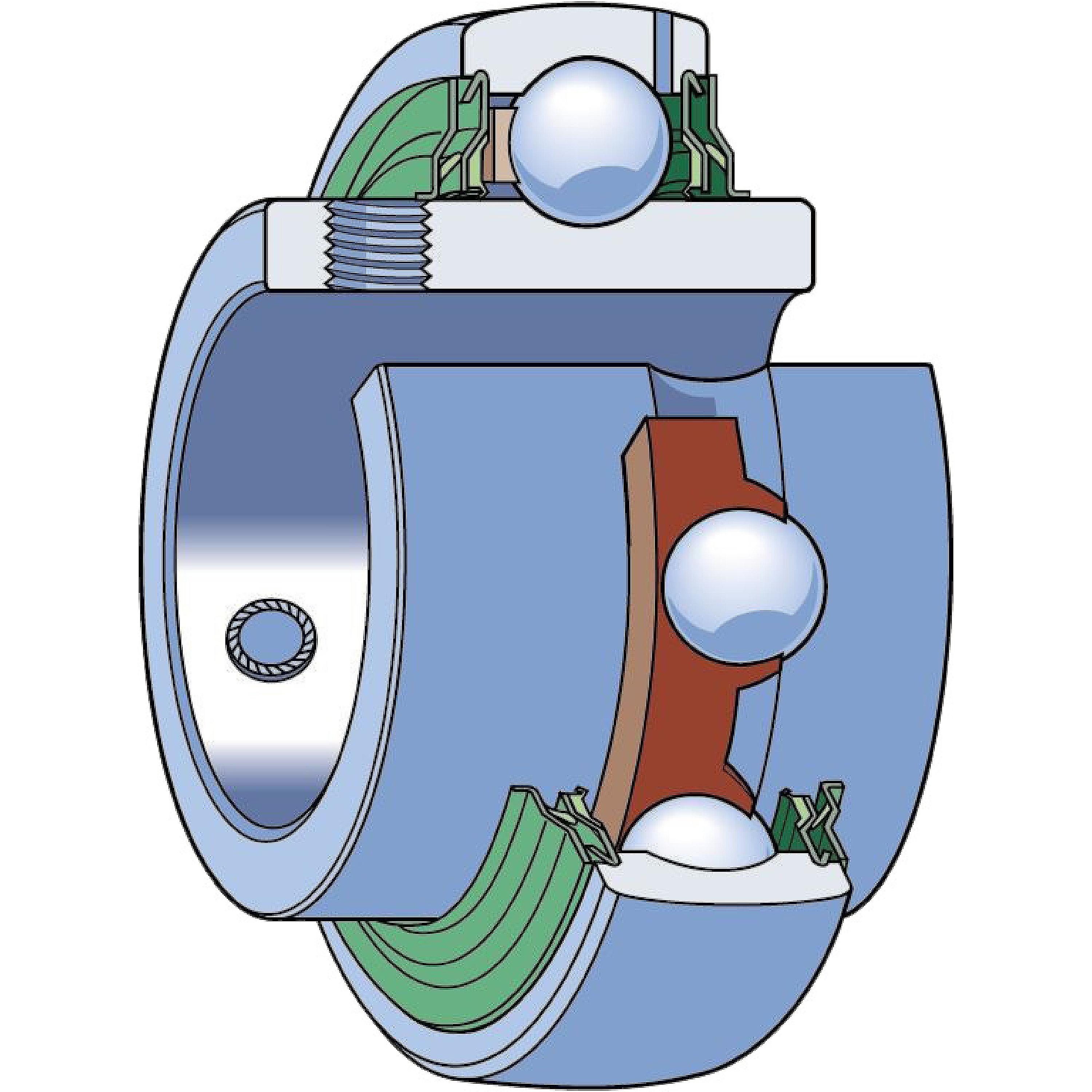 SKF YAR 213-2F/W64 Roulement Y cylindrique avec vis de réglage pour ...