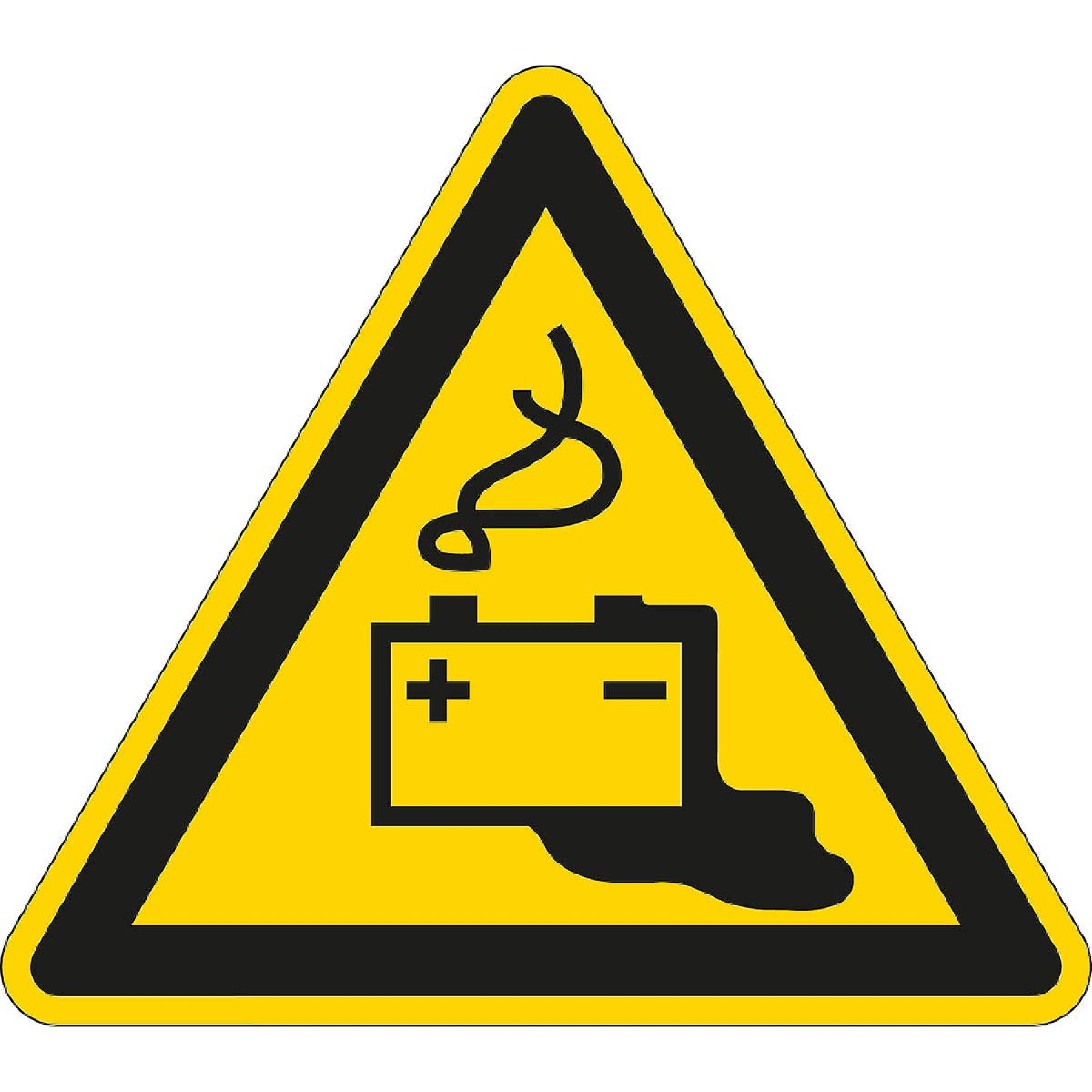 BRADY 250230 pictogramme d'avertissement - dangers liés aux piles, 43 x ...