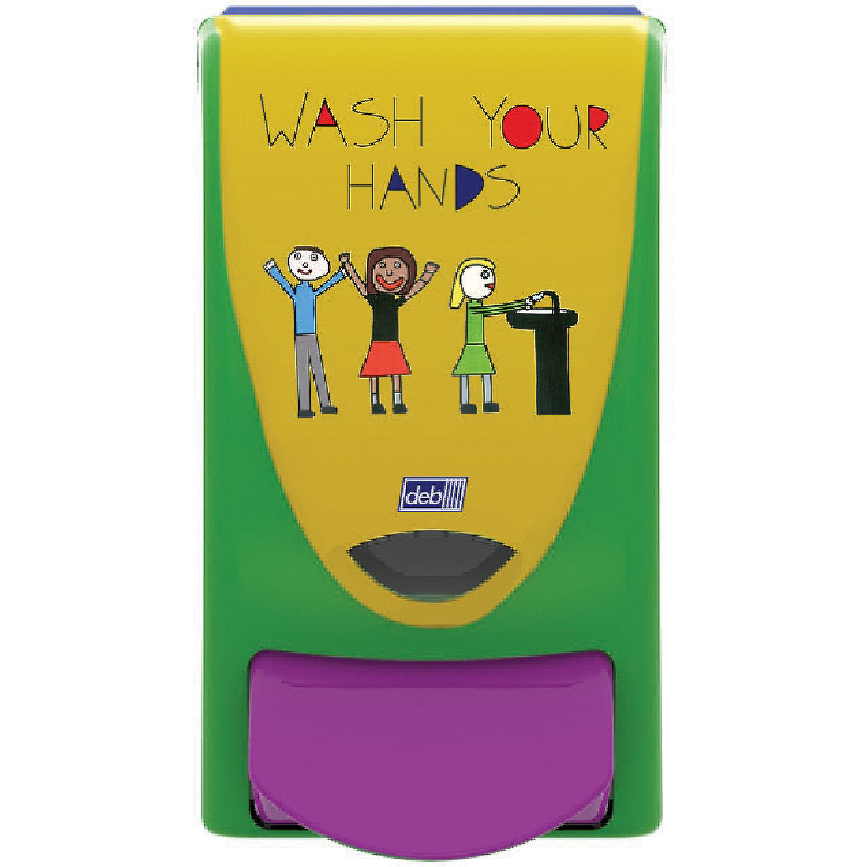 DEB STOKO Wash Your Hands distributeur de produits sanitaires vert 1l ...