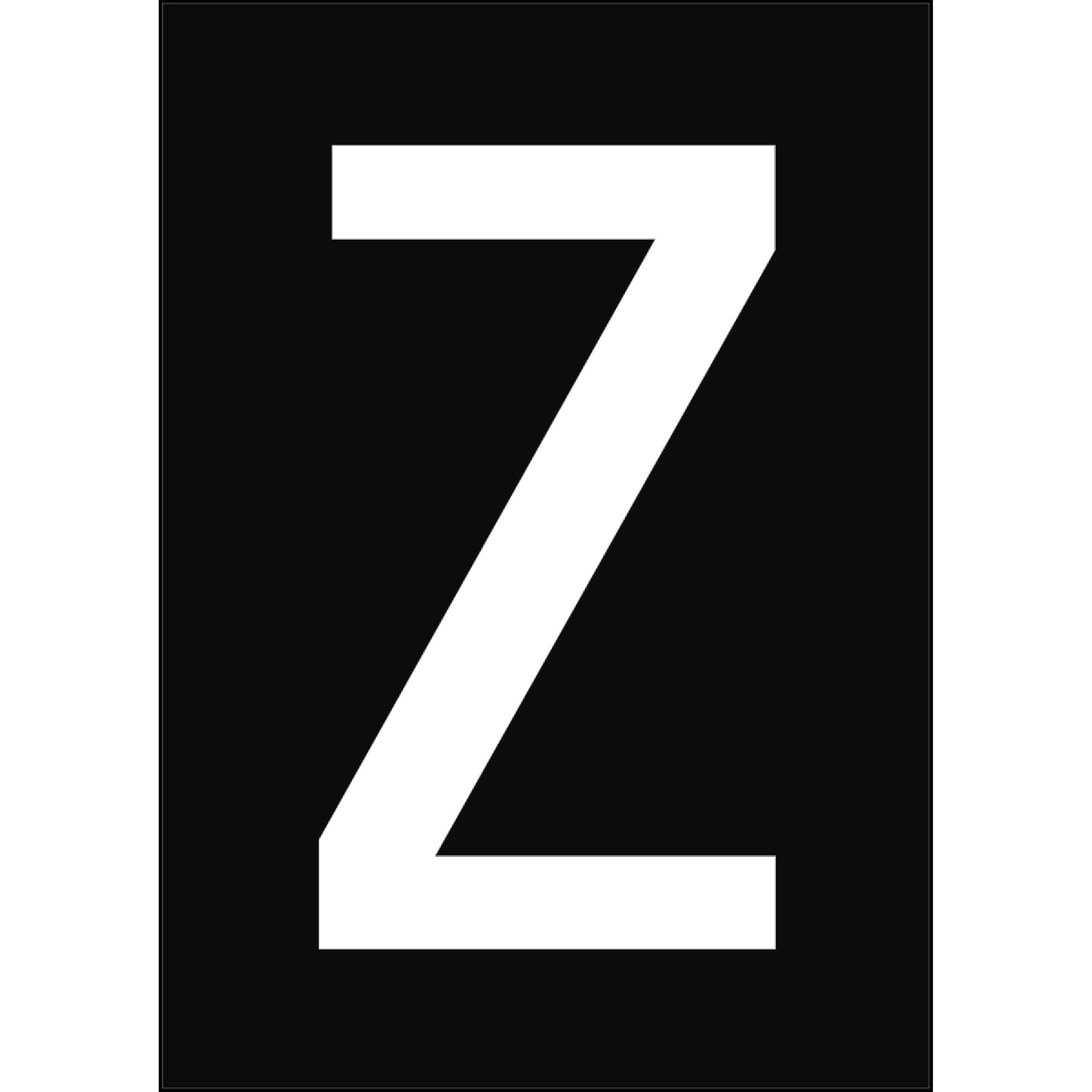 BRADY NL859A4WH-Z label met letter Z - DIN A4-formaat voor permanente ...