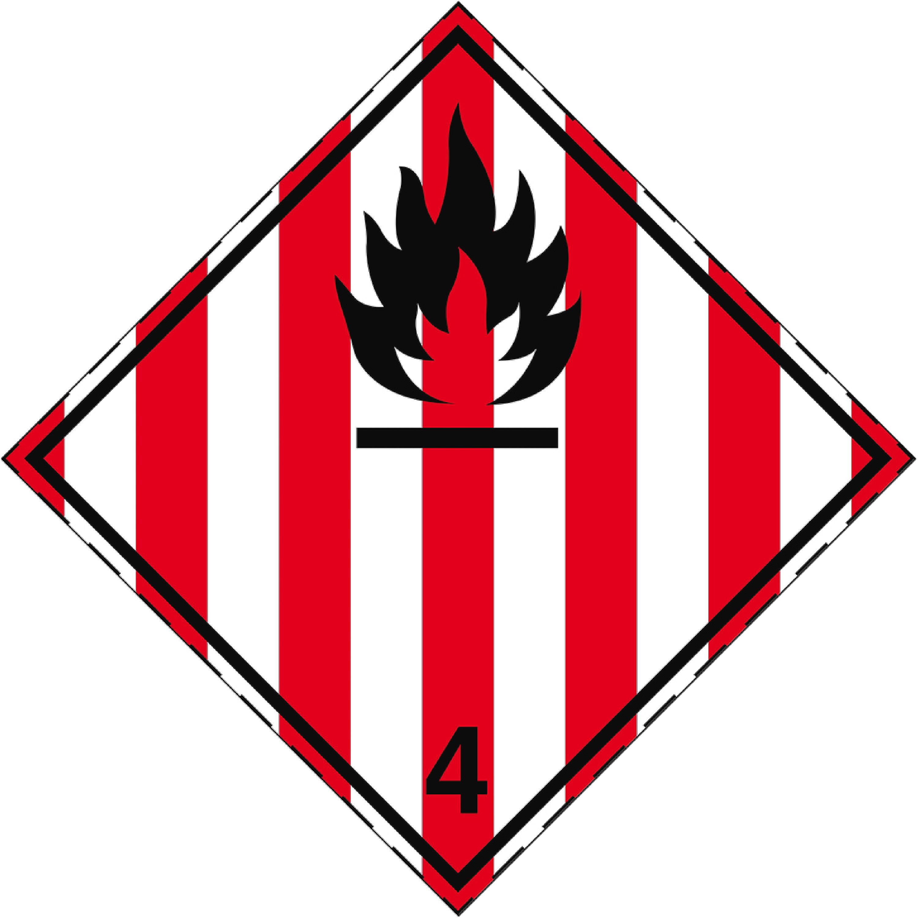 BRADY 258949 pictogramme de transport - risque d'incendie (solide ...