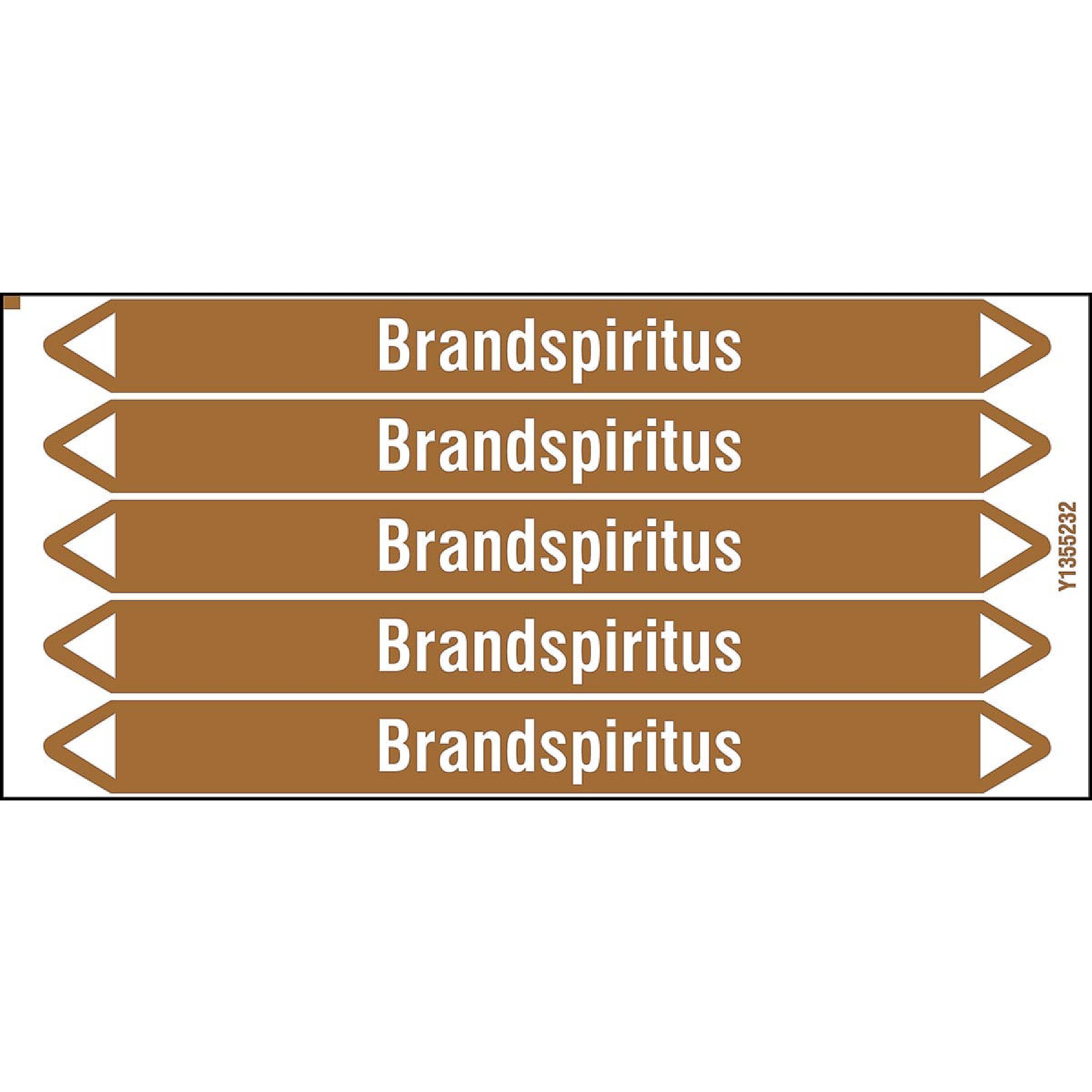 BRADY N005005 leidingmerker voor brandspiritus, met geperforeerde ...