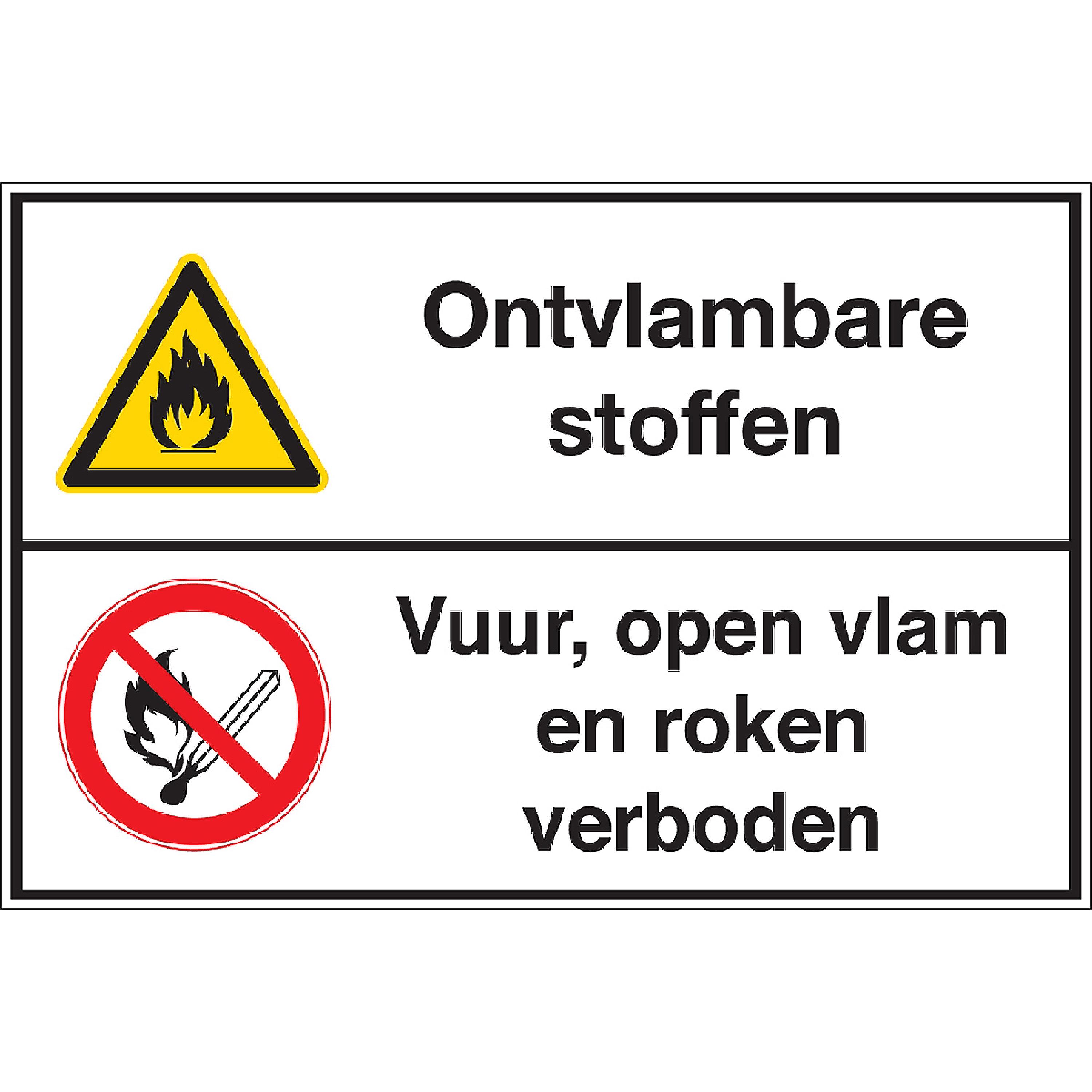 BRADY 252611 gecombineerd pictogram - ontvlambare stoffen / vuur, open ... BRADY 252611 gecombineerd pictogram - ontvlambare stoffen / vuur, open ...