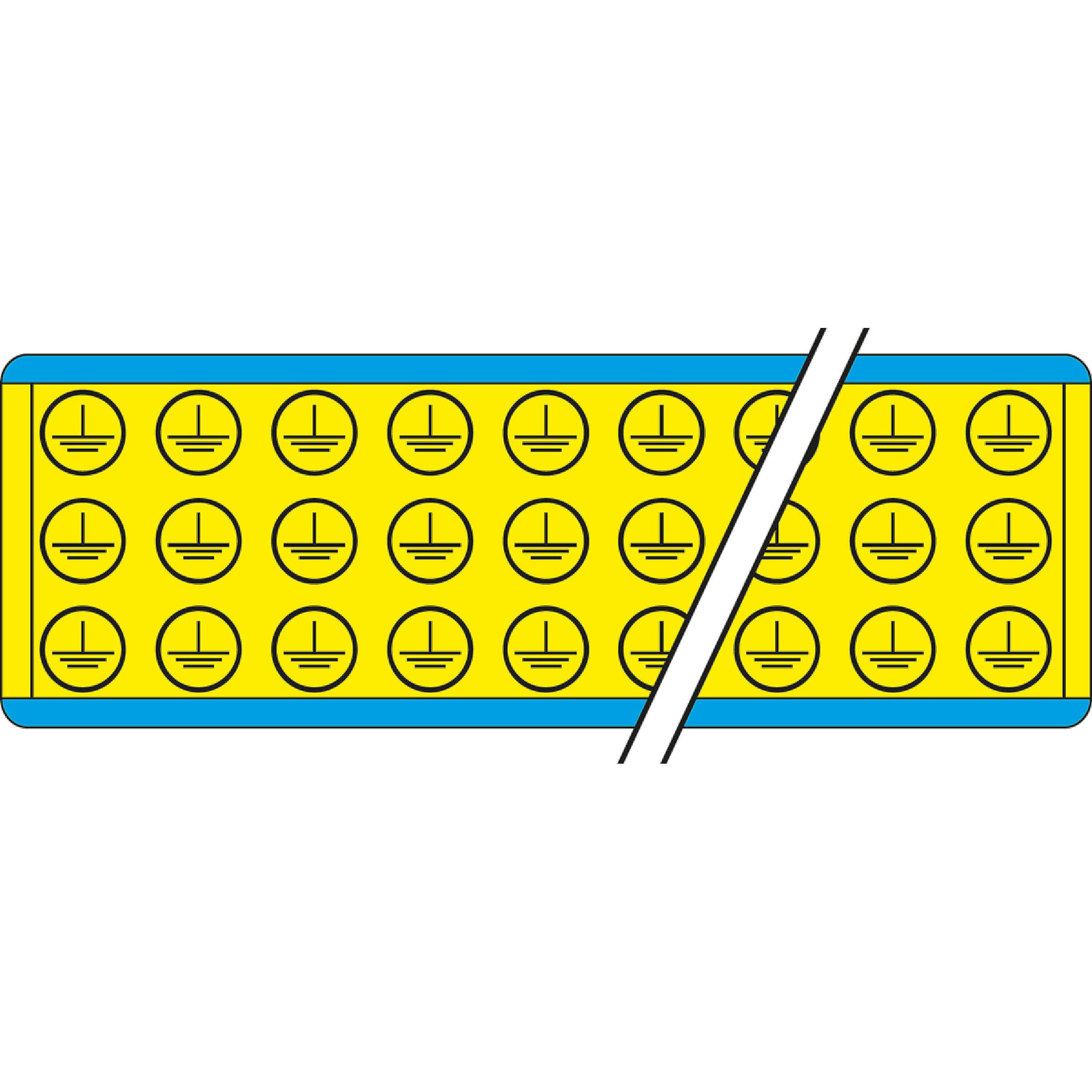 BRADY 244824 waarschuwingspictogram - fase-, aarding- en isolatie ...