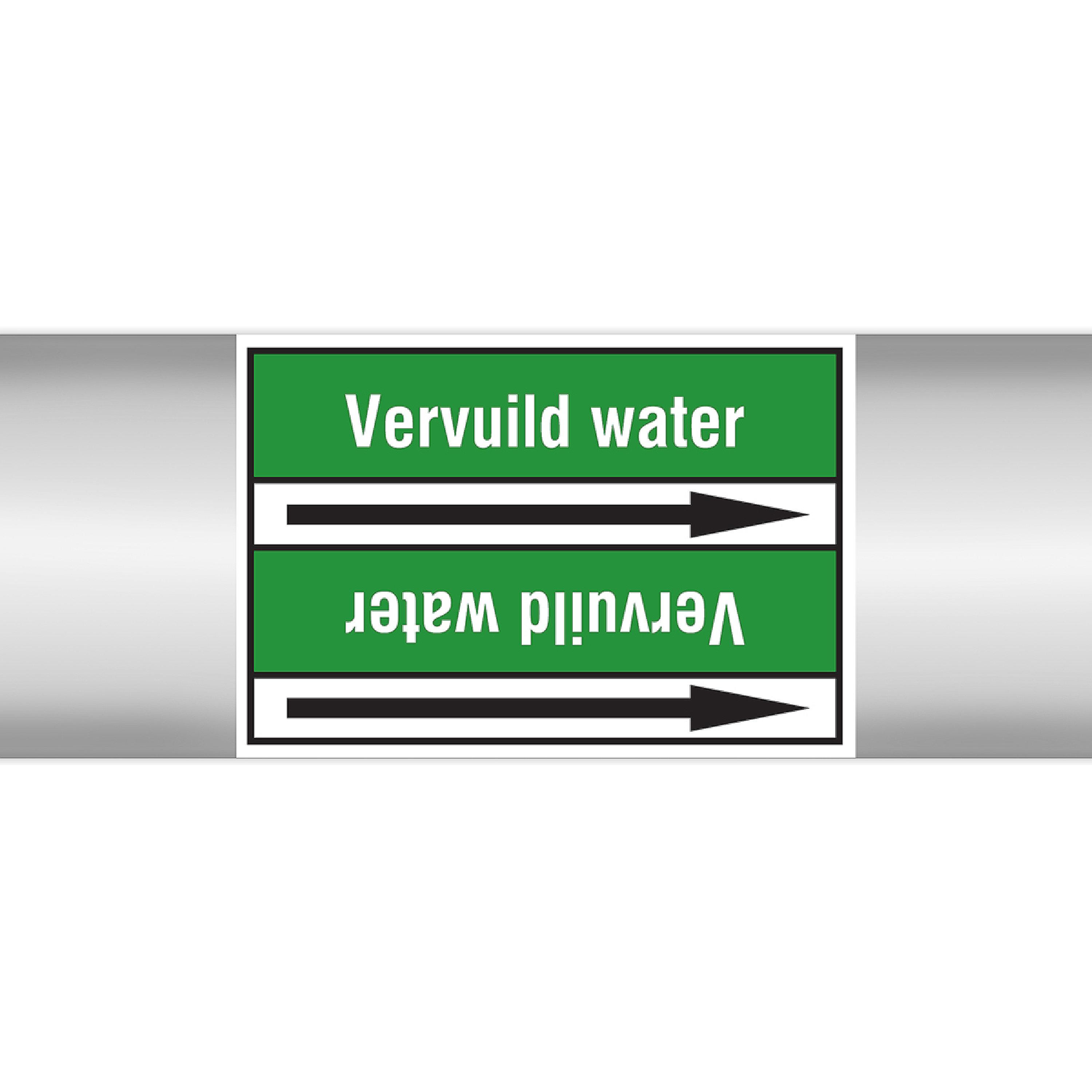 BRADY 268729 leidingmerker voor vervuild water op rol, zonder pictogram ...