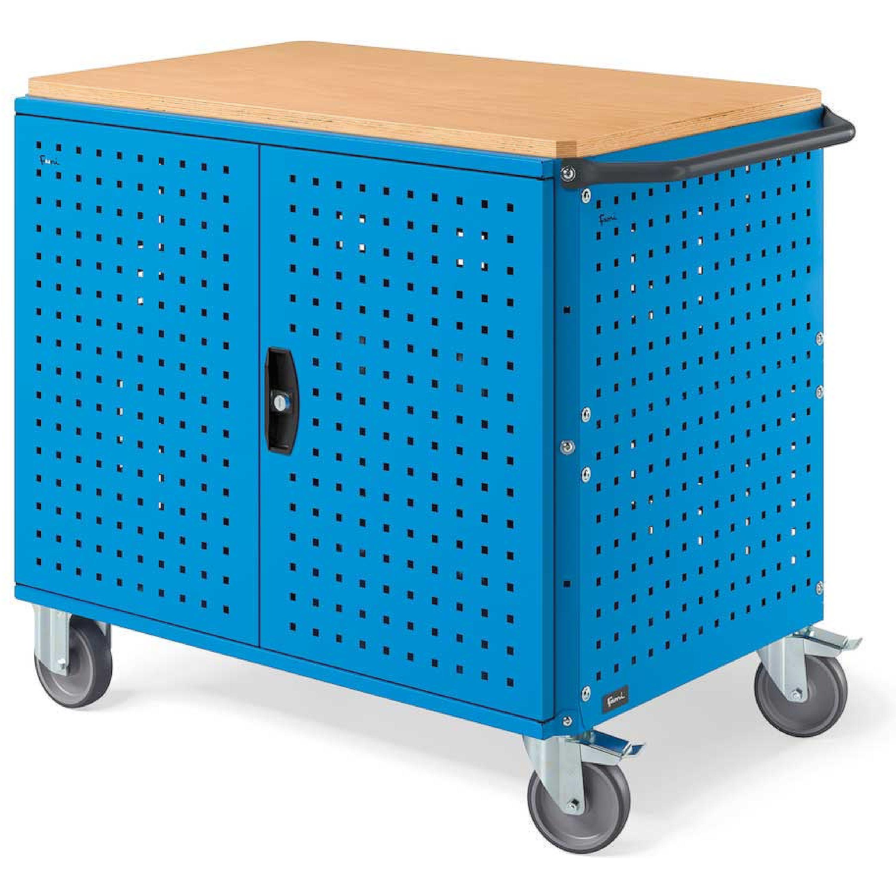 FAMI CLEVER1018 CLEVER LARGE trolley met houten werkblad 1036x672x868 ...