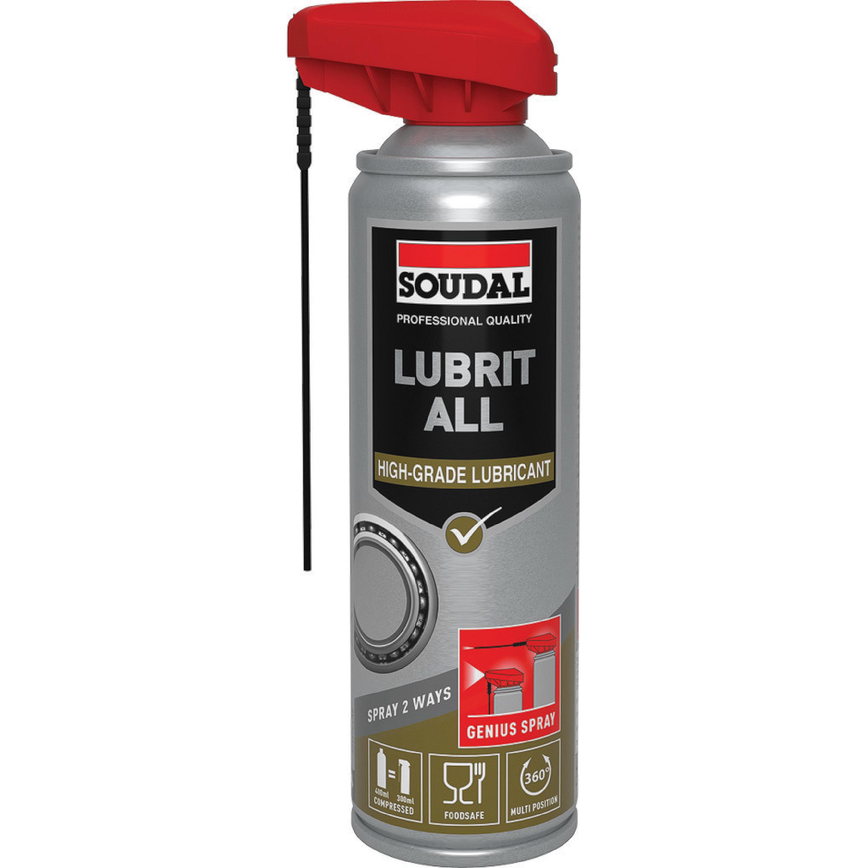 SOUDAL LUBRIT ALL Lubrifiant de haute qualité à base de PTFE pour ...