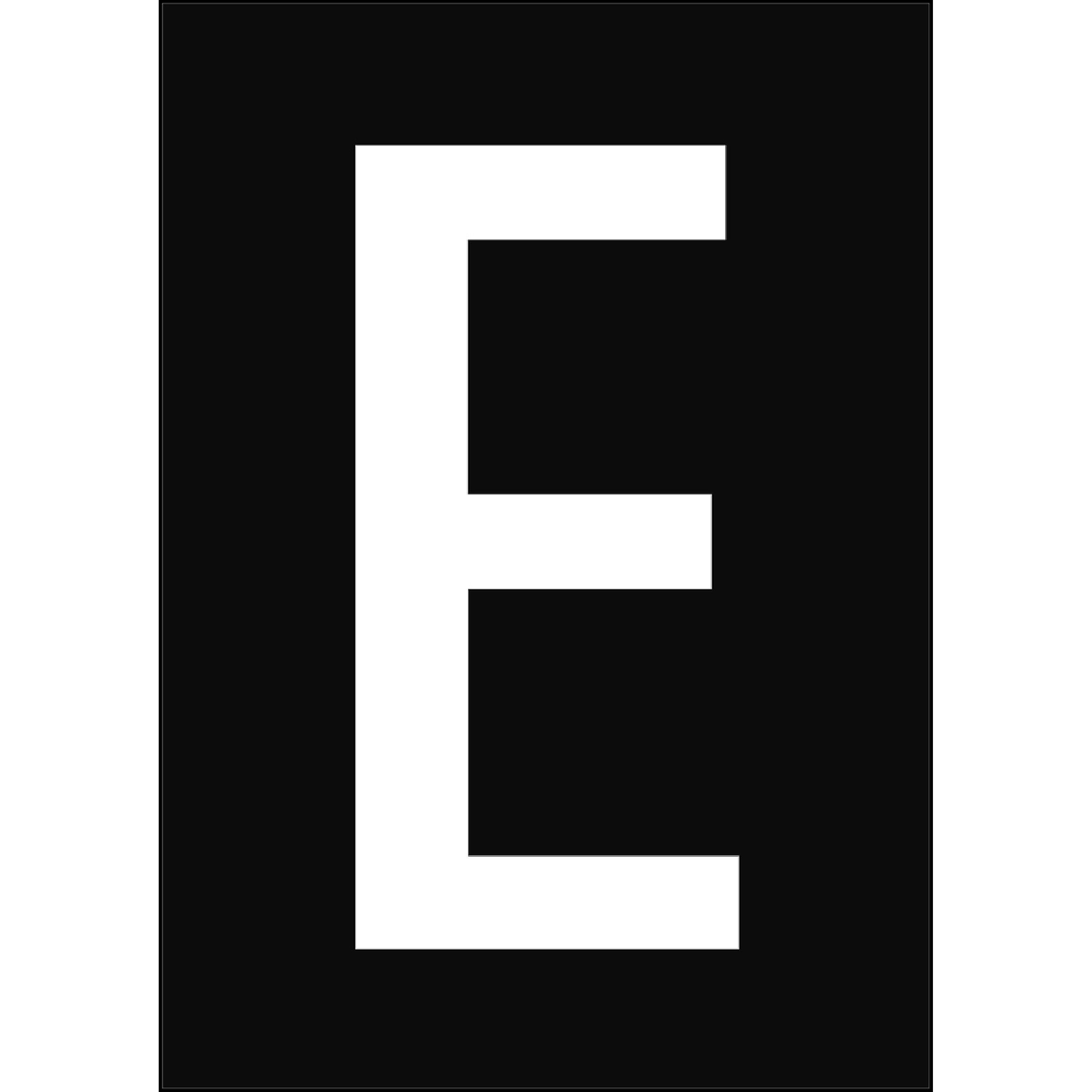 BRADY NL859A4WH-E label with letter E - DIN A4 format for permanent or ...