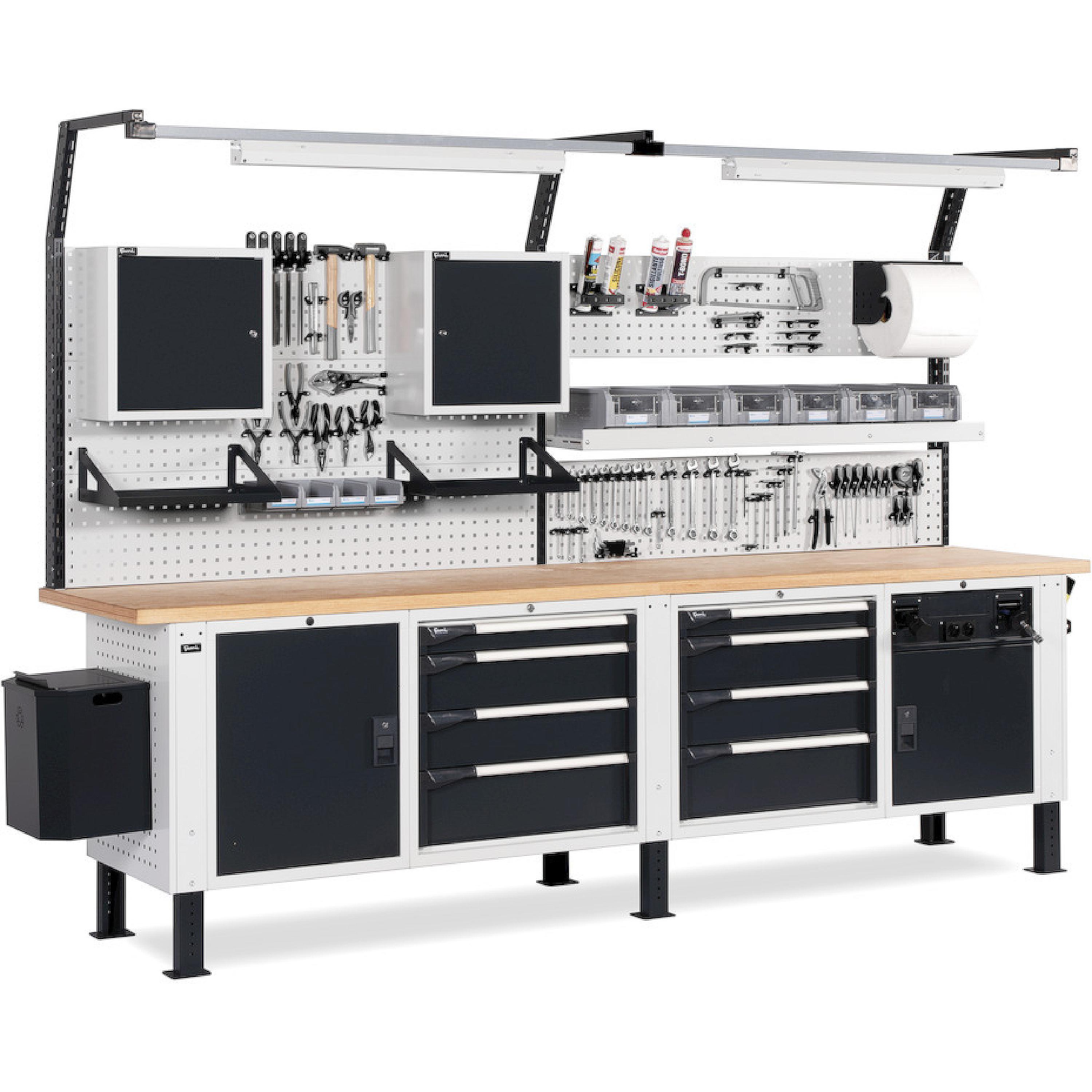 FAMI WORKMASTER BR werkbank multiplex blad 40 mm 3000x750x2360 mm ...