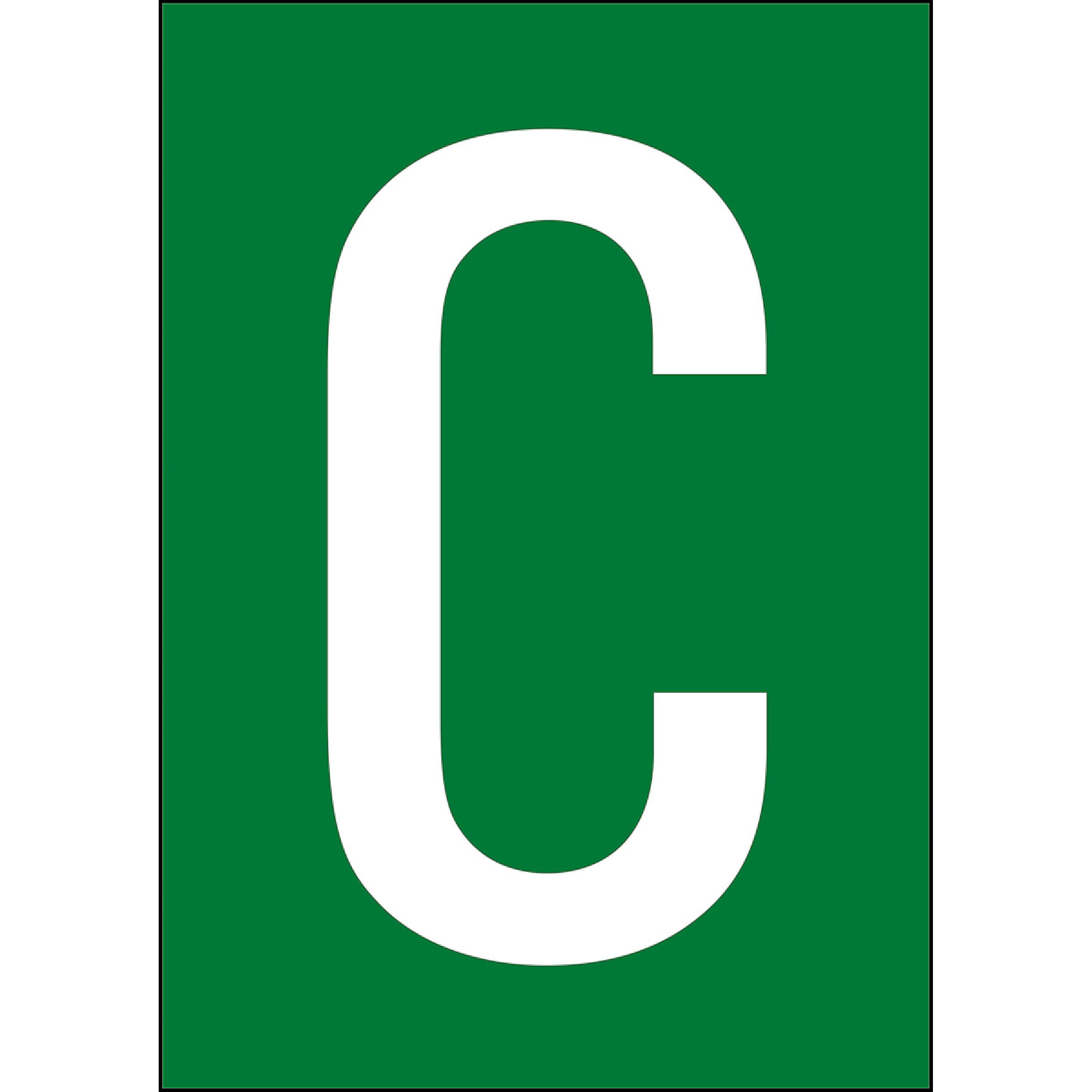 BRADY NL7541A4GR-C label met letter C - DIN A4-formaat voor permanente ...