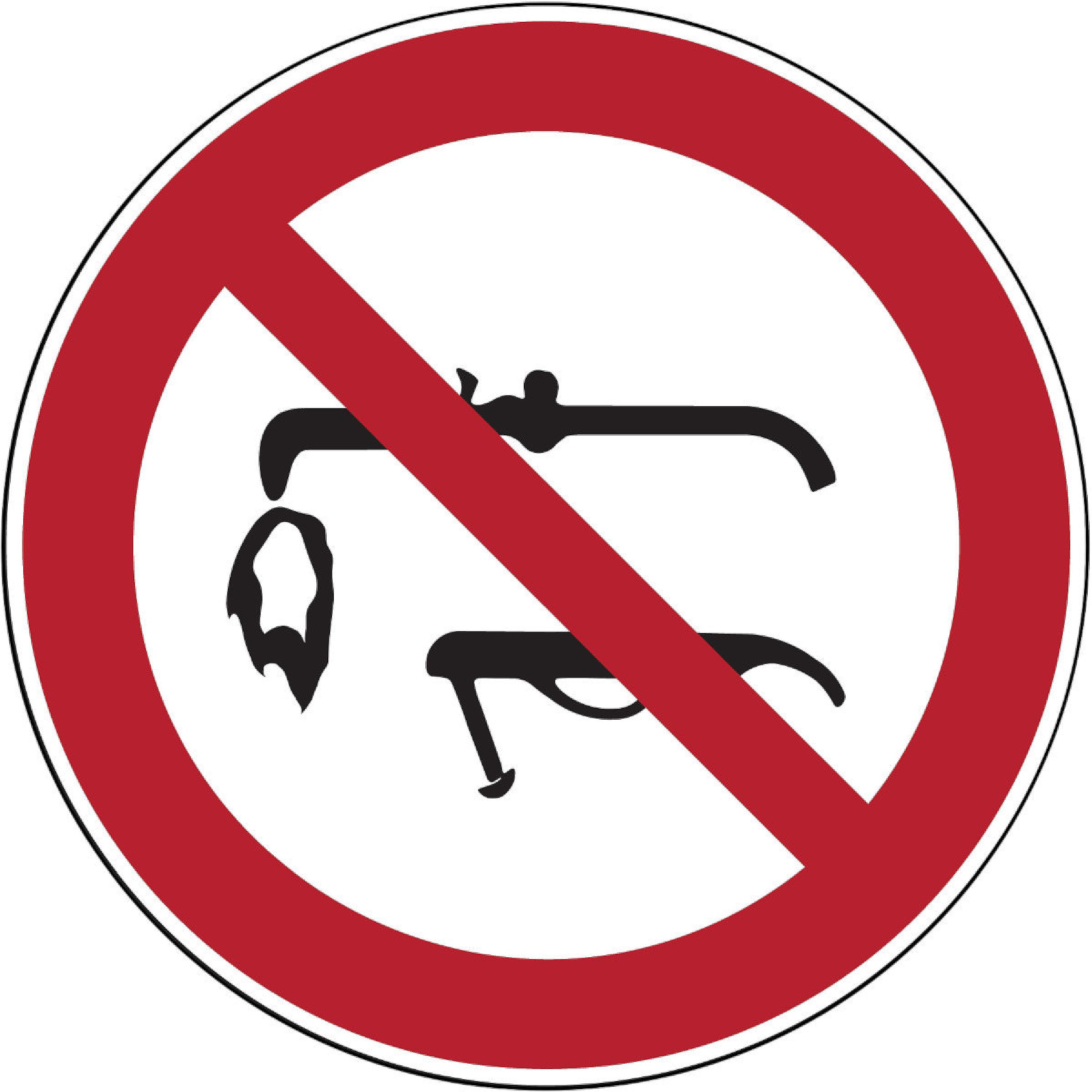 BRADY 252024 pictogramme d'interdiction - soudage interdit, 200 mm | Klium