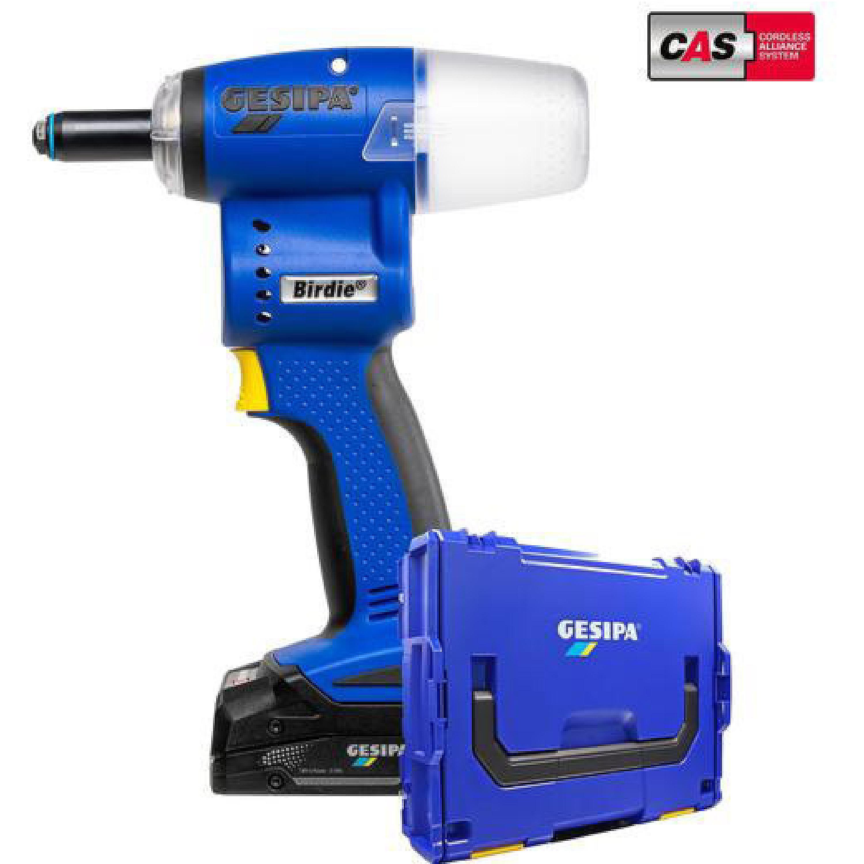 GESIPA Birdie CAS 18V accu-blindklinknageltang in L-BOXX (1x 2,0Ah accu ...