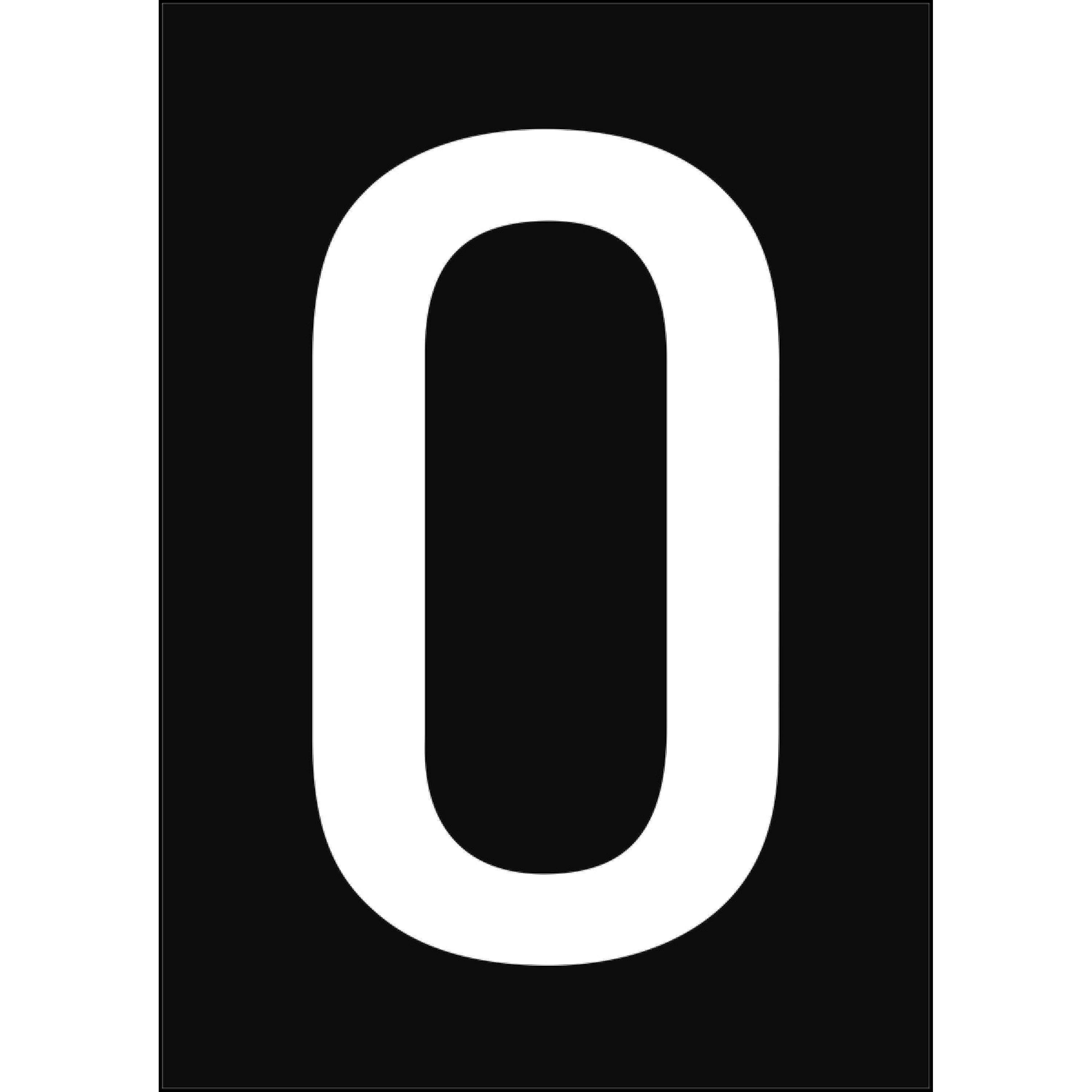 BRADY NL859A4WH-O label met letter O - DIN A4-formaat voor permanente ...