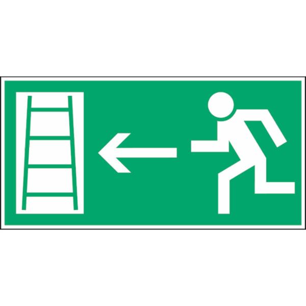 BRADY 227658 pictogramme de sauvetage - voie d'évacuation par l'échelle ...