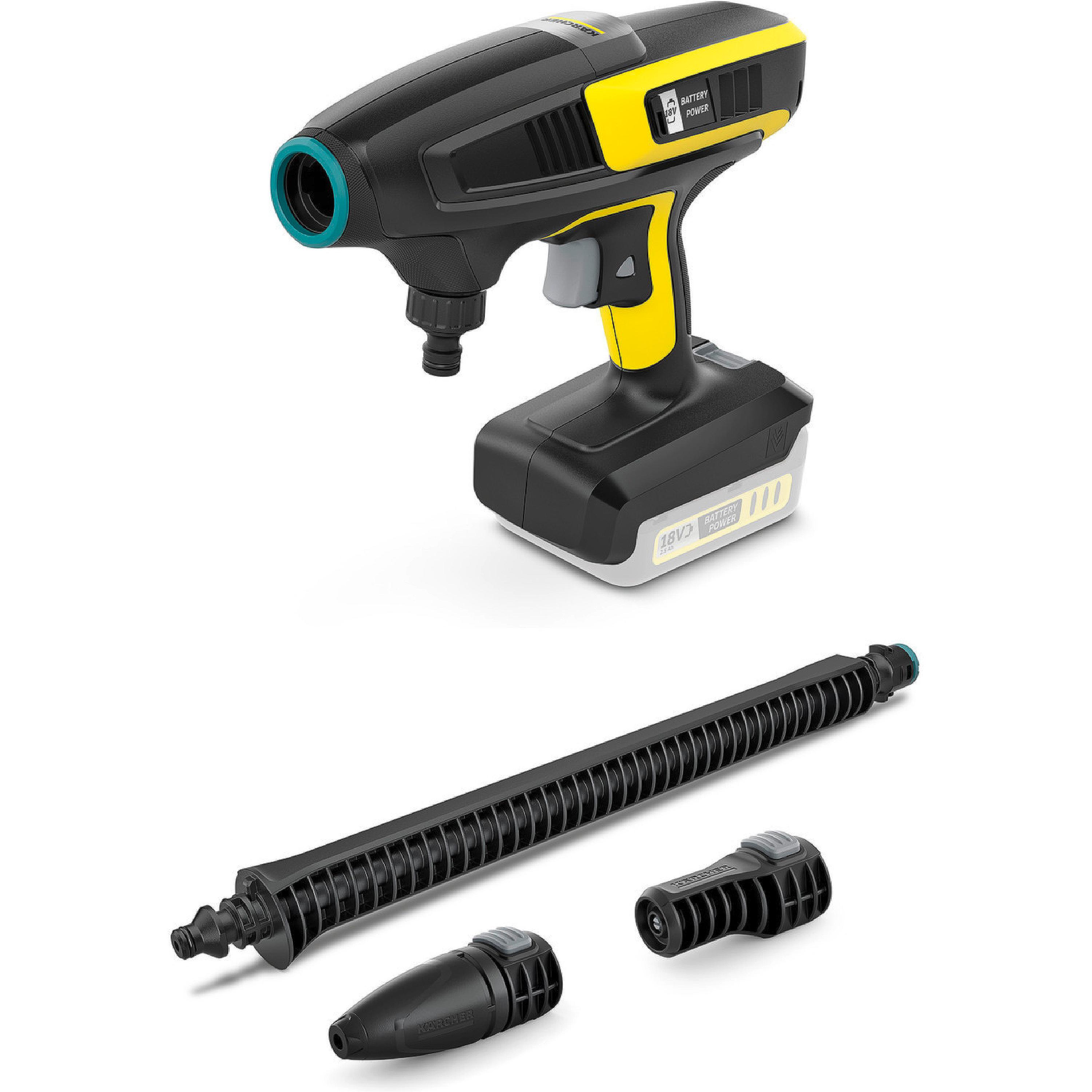 KARCHER KHB 6 Handheld Nettoyeur haute pression sans fil 18V 24 bars (sans batterie ni chargeur ...