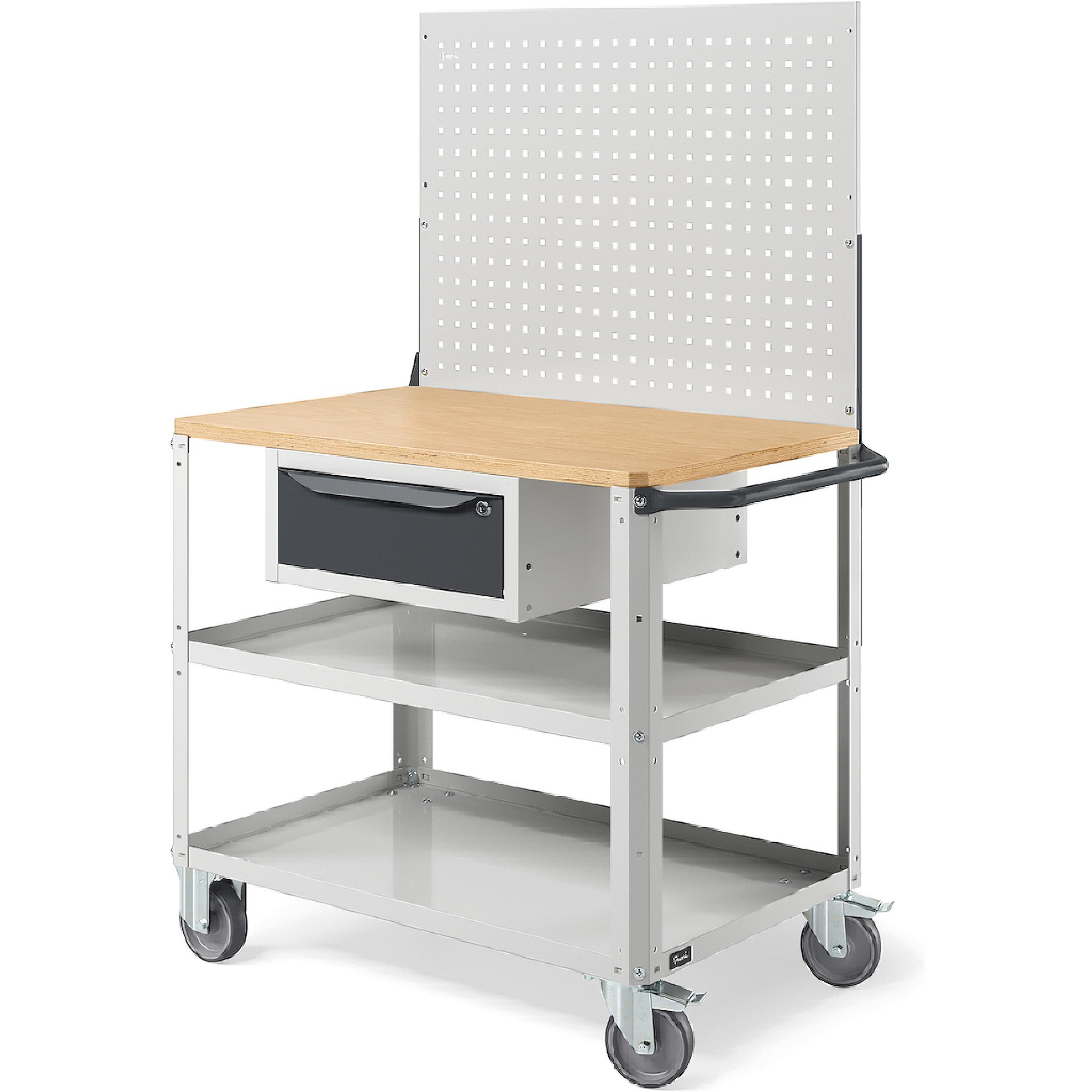 FAMI CLEVER1025 CLEVER LARGE trolley met houten werkblad ...