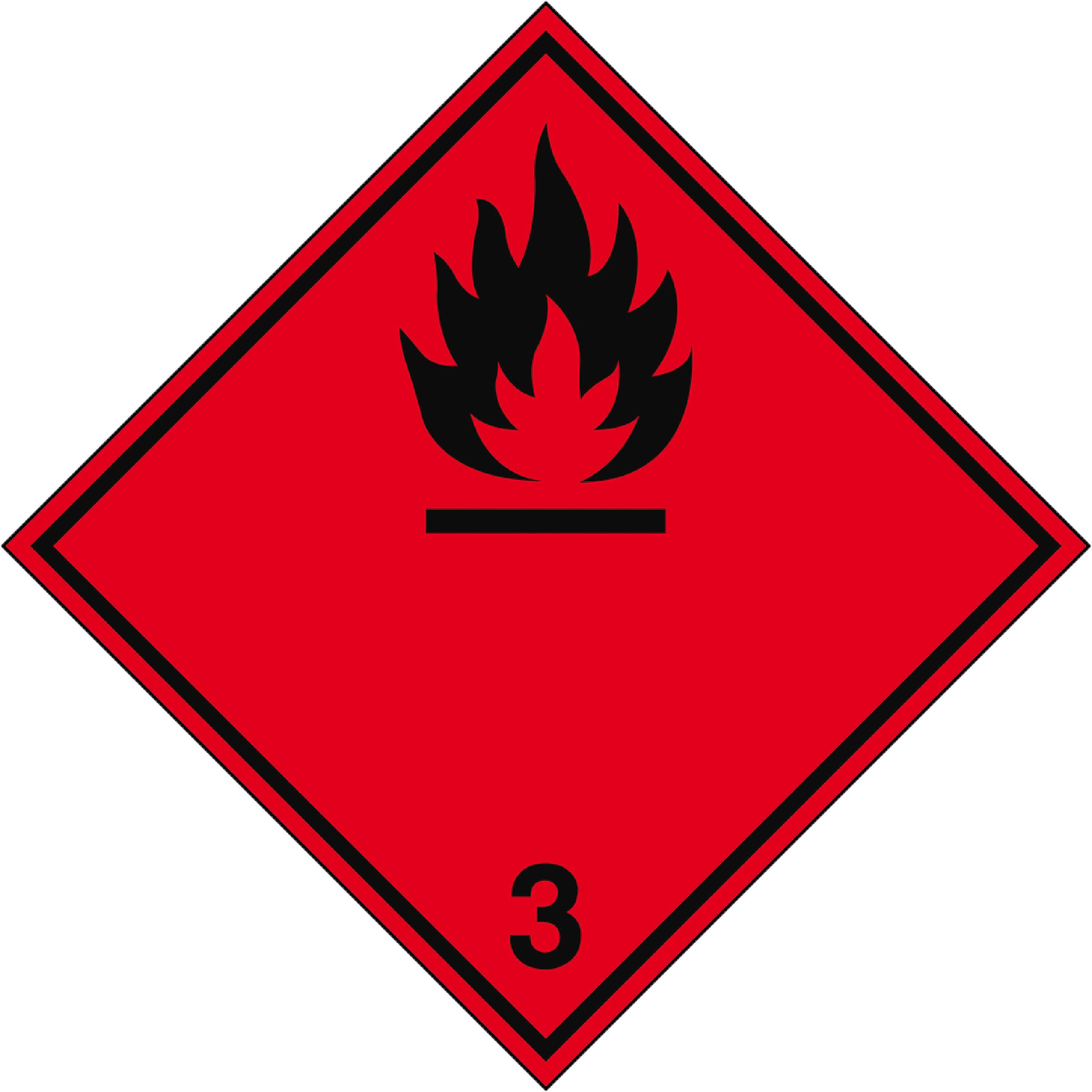 BRADY 257574 pictogramme de transport - inflammable (liquide ...